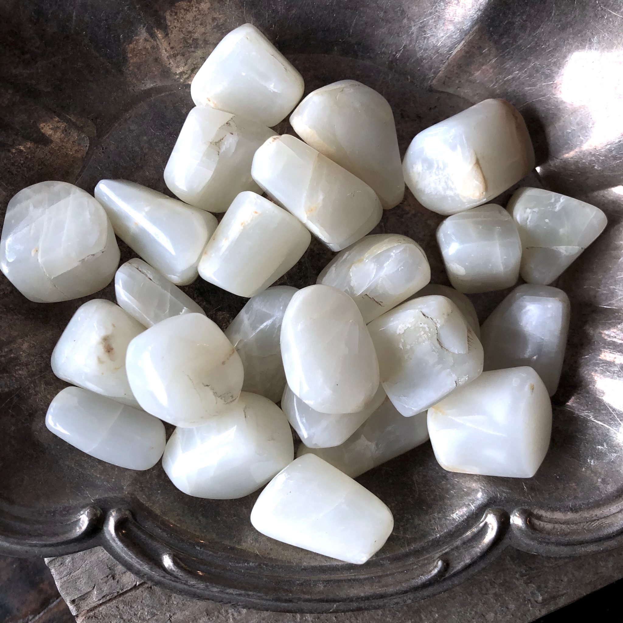 3 Polished Moonstones. - RitualCravt | Metaphysical & Witchy Wares