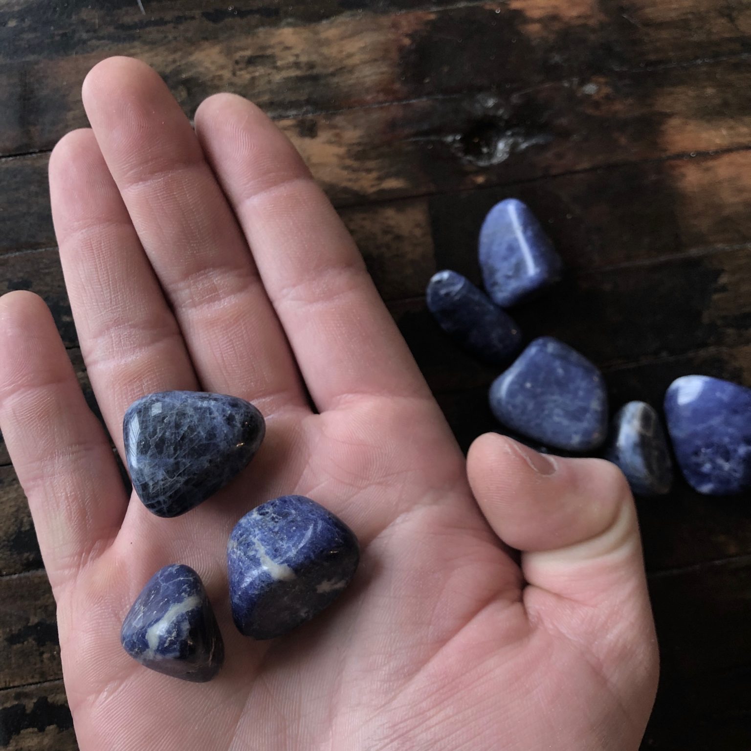 3 Polished Sodalite Stones. - RitualCravt | Metaphysical & Witchy Wares