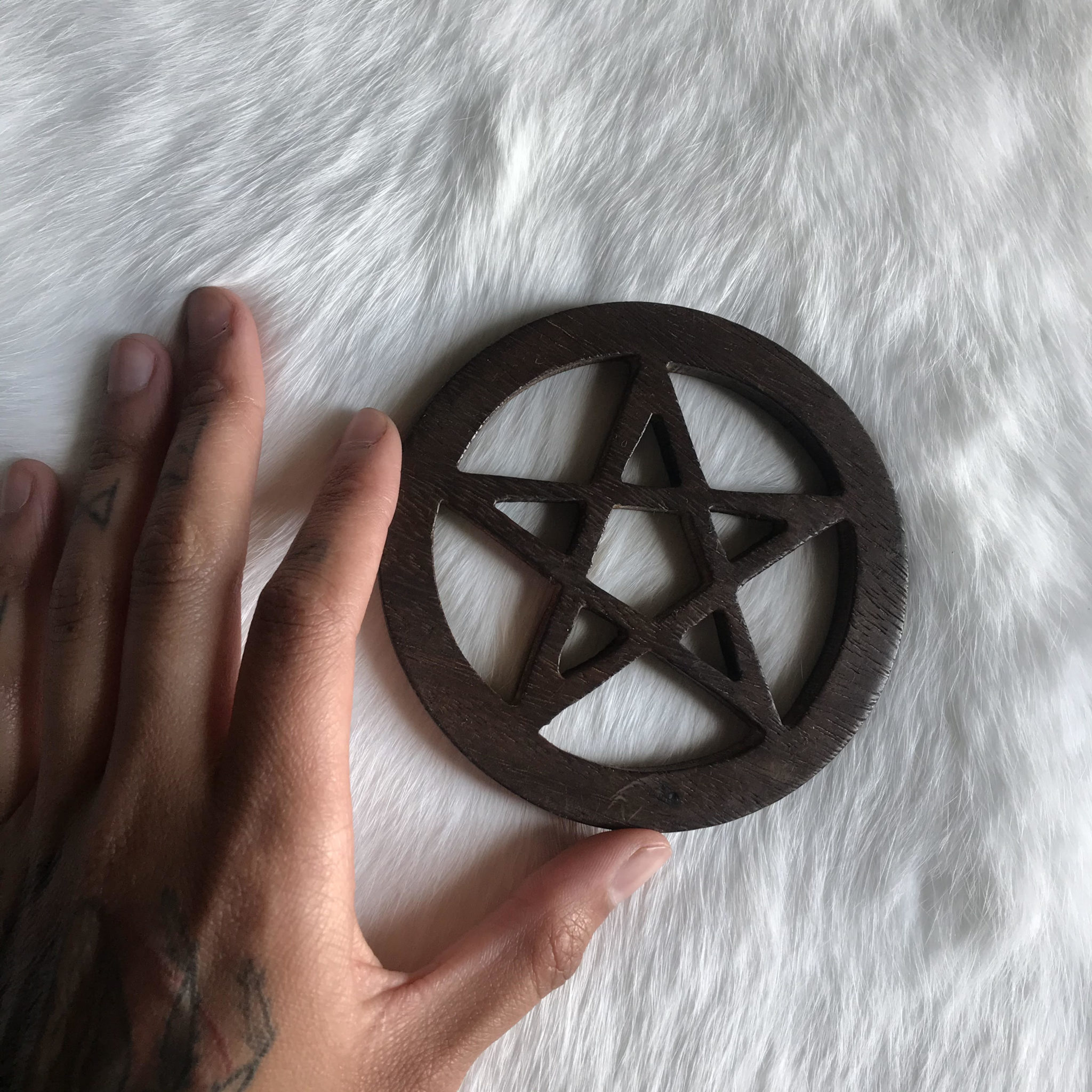 Handcrafted Wood Pentacle. - RitualCravt | Metaphysical & Witchy Wares
