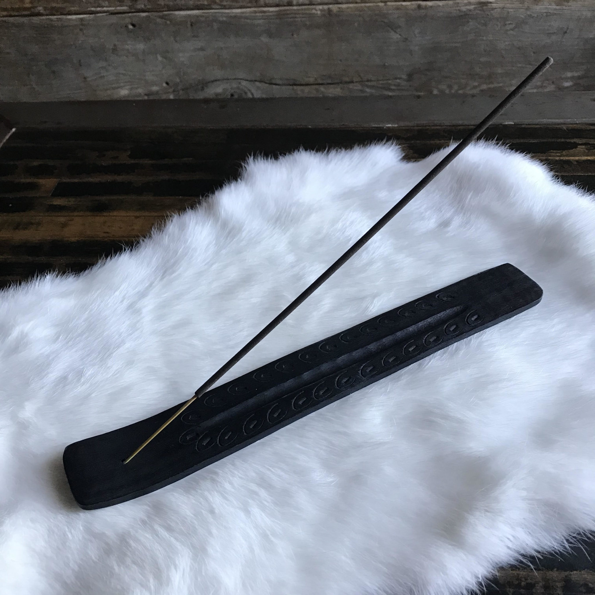 Black Wooden Incense Holder. - RitualCravt | Denver, CO