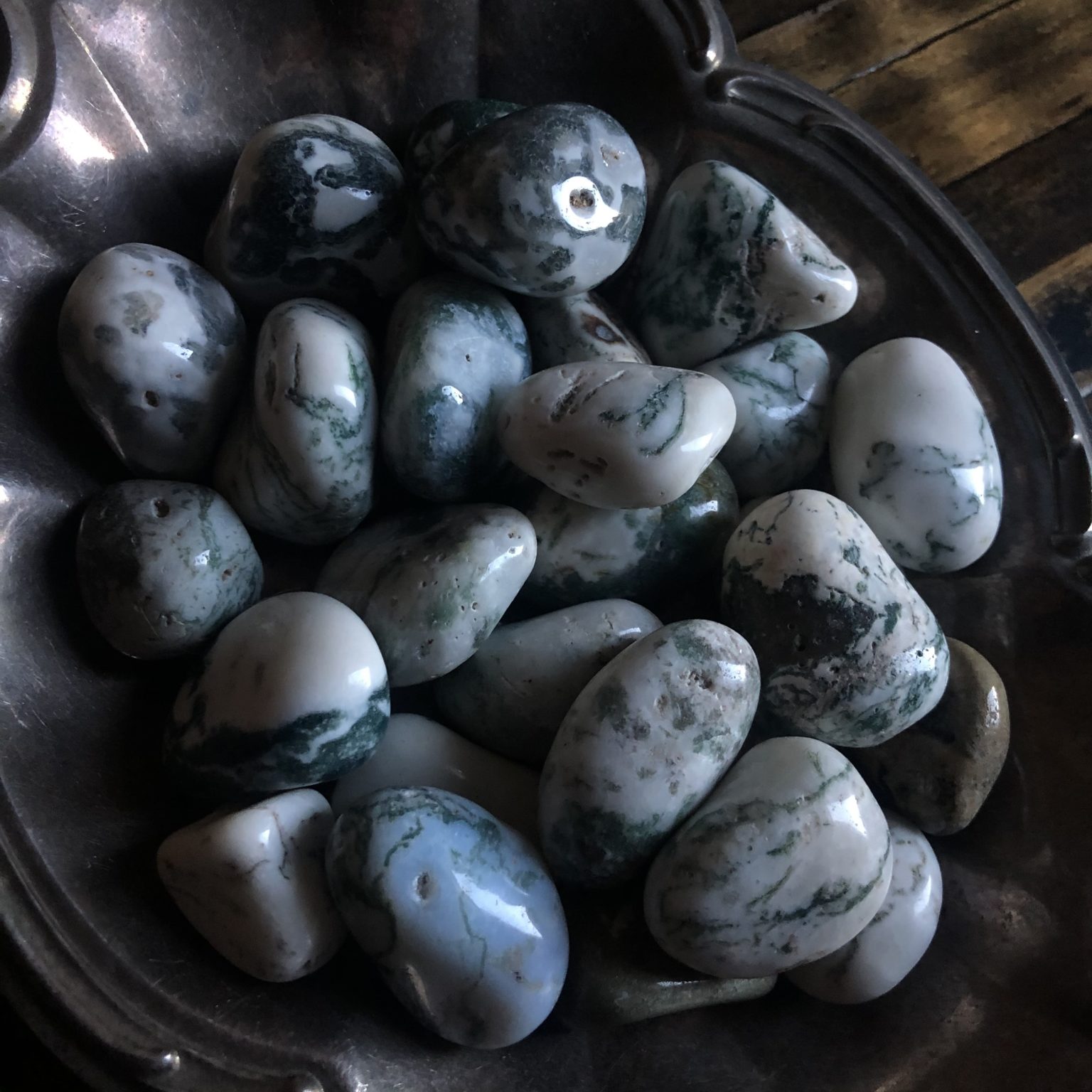 3 Polished Tree Agate Stones. - RitualCravt | Denver, CO